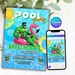 Hulk Birthday Invitation , Hulk Pool Party, Hulk Pool Invitation ...