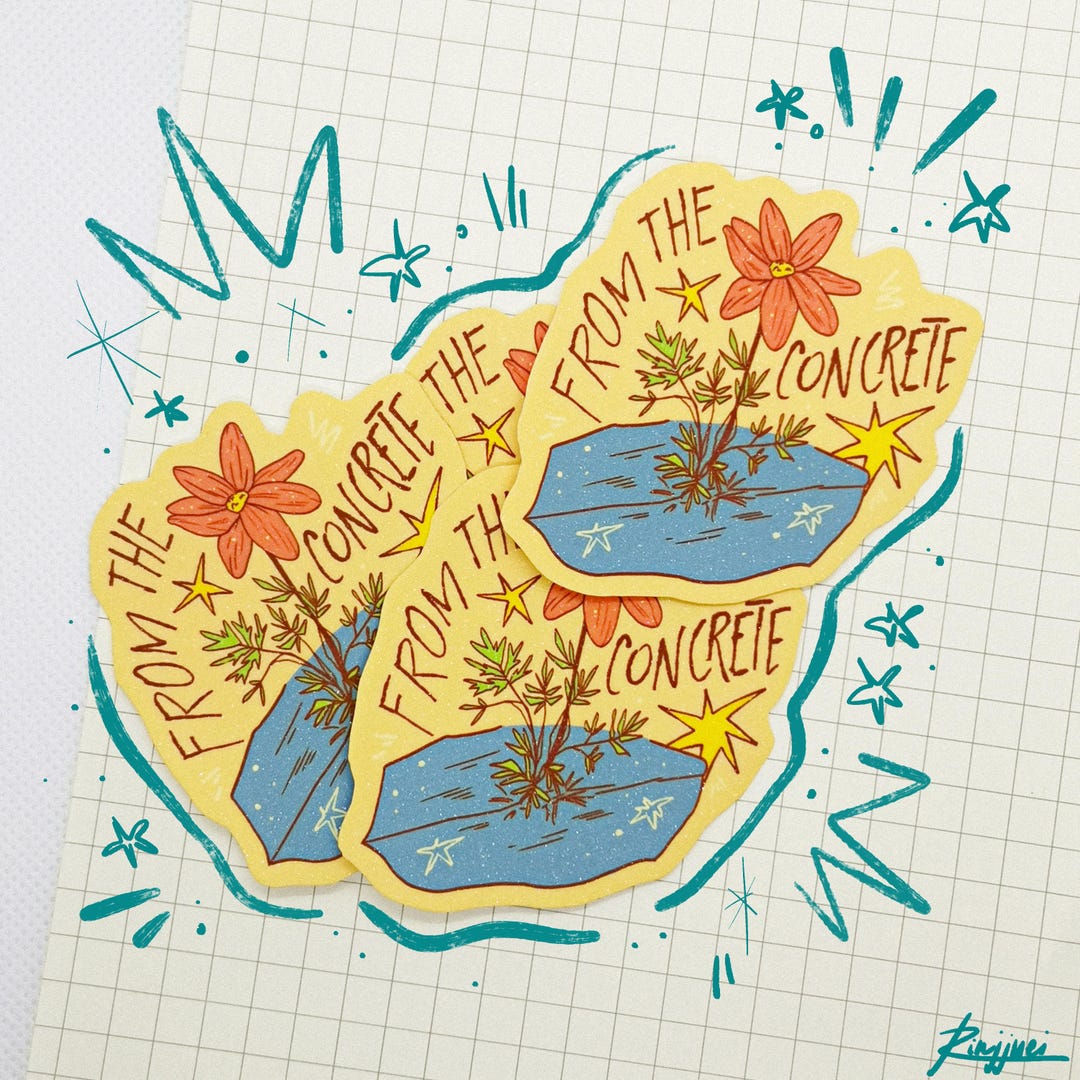 From the Concrete Sticker - Etsy