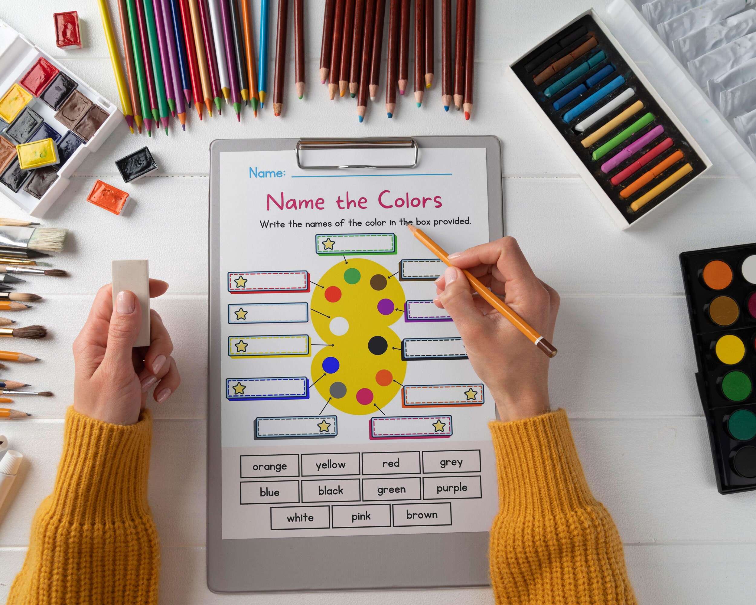 Color Matching Worksheets for Kids Educational Activities for ...