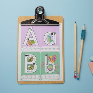 Alphabet Letters Tracing Worksheets - Handwriting Practice- Preschool ...