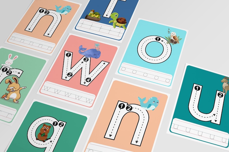 Alphabet Letters Tracing Worksheets - Handwriting Practice- Preschool ...