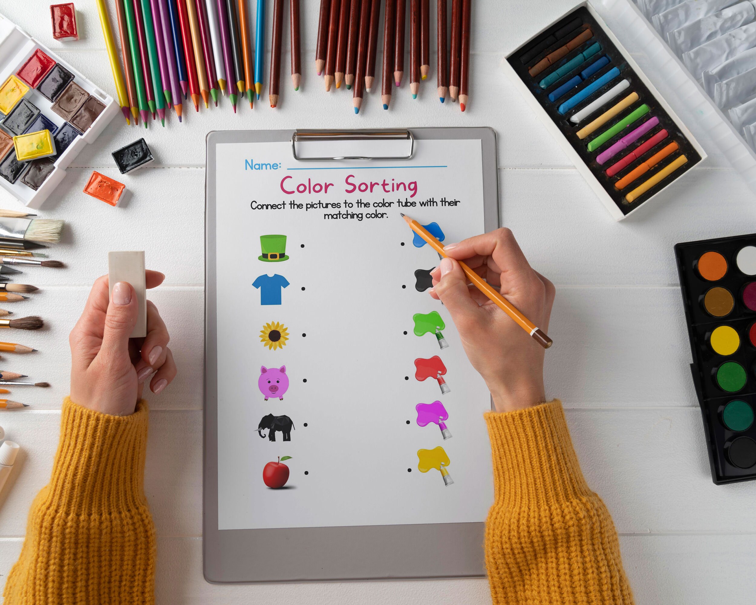 Color Matching Worksheets for Kids Educational Activities for ...
