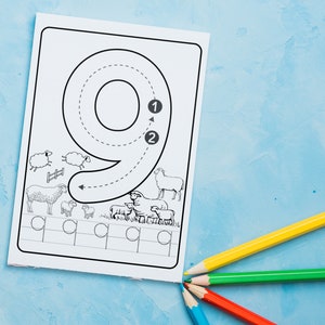 Numbers Tracing Worksheets - Handwriting Practice- Preschool Worksheets ...