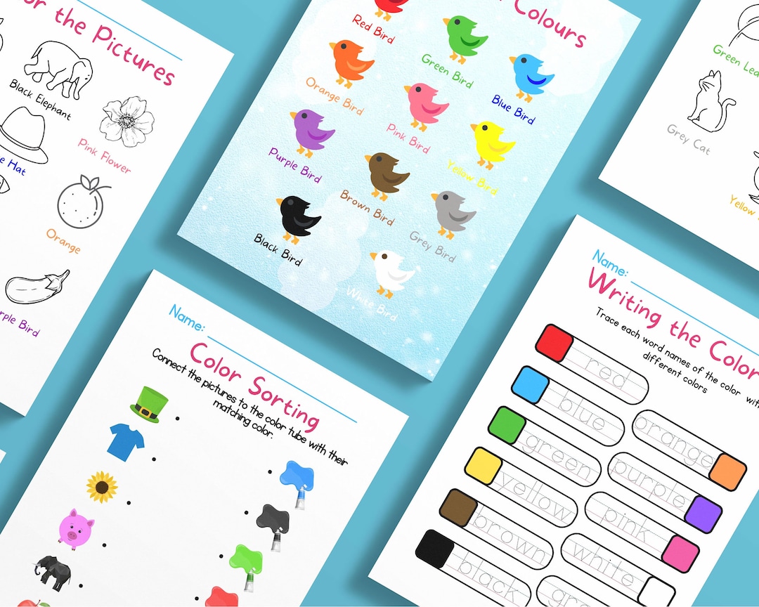 Color Matching Worksheets for Kids - Educational Activities for ...