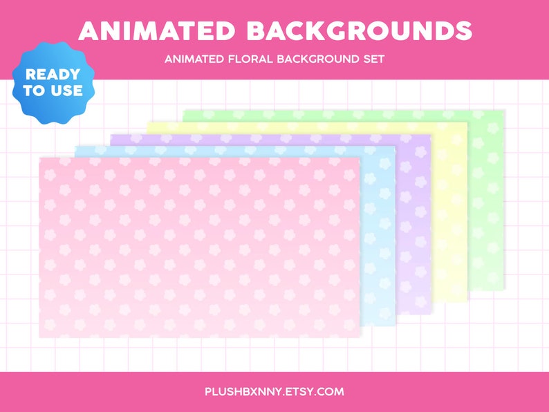 Animated Stream Backgrounds UㅅU Animated Twitch Background - Etsy