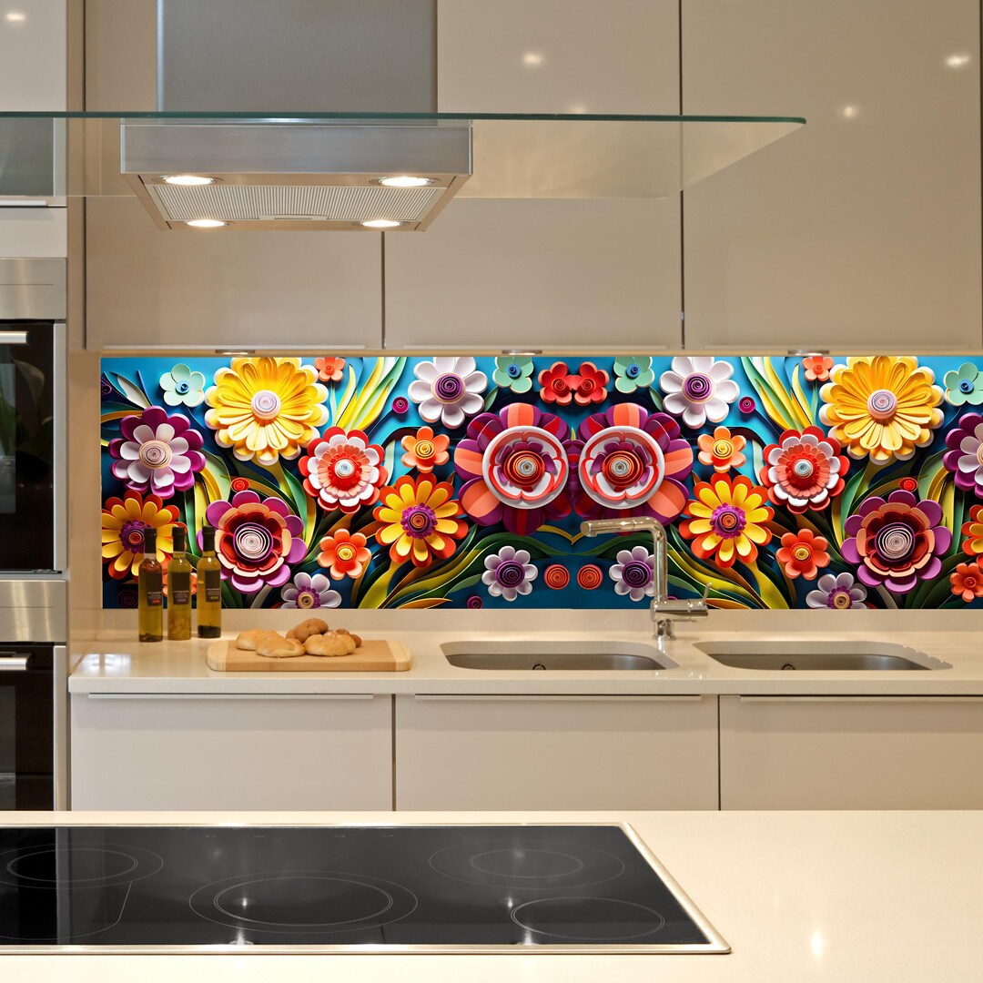 Tempered Glass Kitchen Backsplash, Tempered Glass Stove Backsplash ...