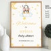 Penguin Welcome Sign, Baby Shower Sign, Editable Welcome Sign ...