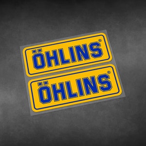Motorcycle Car High Quality Stickers Ohlins Shock Absorber Decals Vinyl ...
