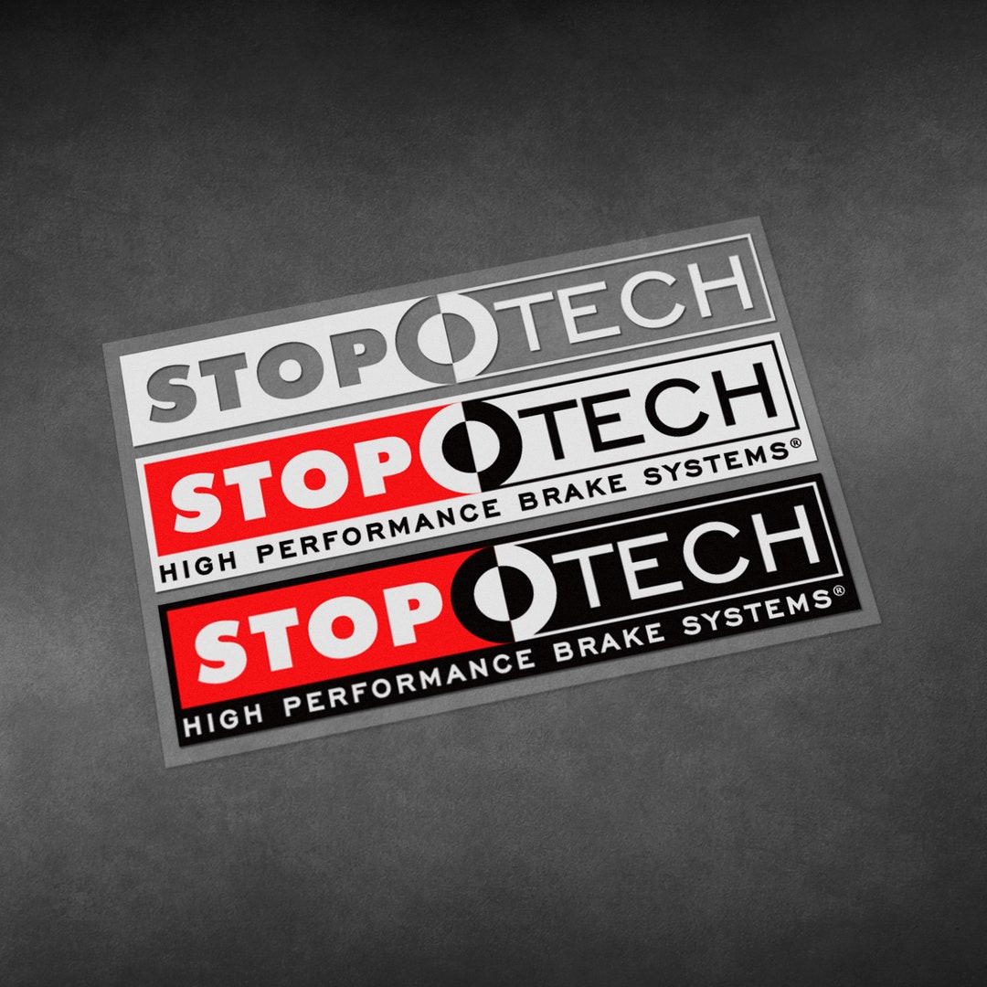 Motorcycle Stickers Stoptech Sponsor Decals Vinyl Material for Brake ...