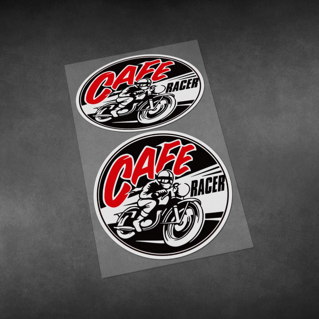 Motorcycle Car High Quality Vintage Retro Stickers Cafe Racer Decals ...