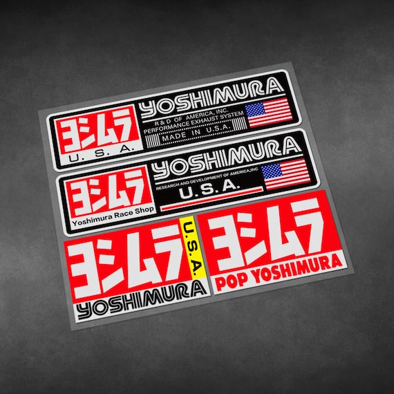 Yoshimura Stacked Logo Vinyl Graphics/Stickers Brand Collabs