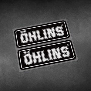 Motorcycle Car High Quality Stickers Ohlins Shock Absorber Decals Vinyl ...