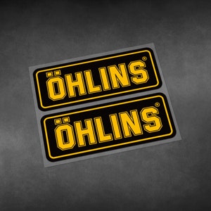 Motorcycle Car High Quality Stickers Ohlins Shock Absorber Decals Vinyl ...
