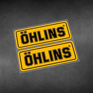 Motorcycle Car High Quality Stickers Ohlins Shock Absorber Decals Vinyl ...
