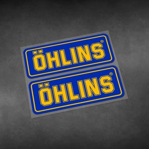 Motorcycle Car High Quality Stickers Ohlins Shock Absorber Decals Vinyl ...