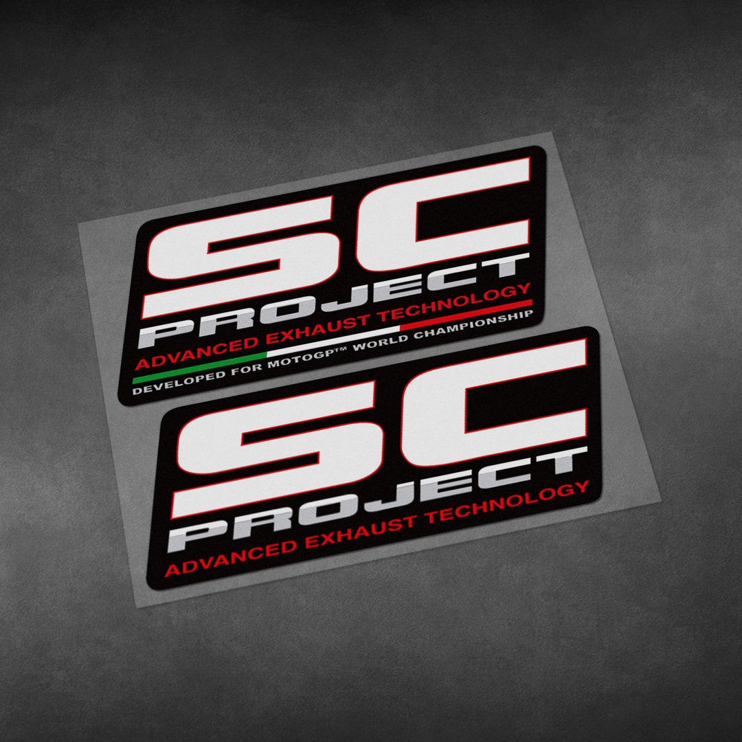 Motorcycle Car High Quality Stickers SC Project Sponsor Decals Vinyl ...