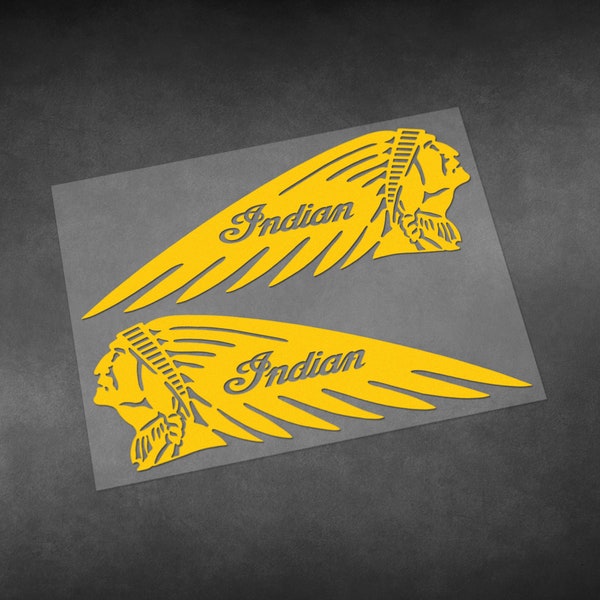Indian Scout Vinyl Tank Decals - Etsy