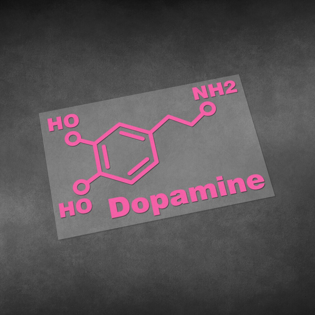 Motorcycle Car High Quality Stickers Dopamine Molecular Formula Laptop ...