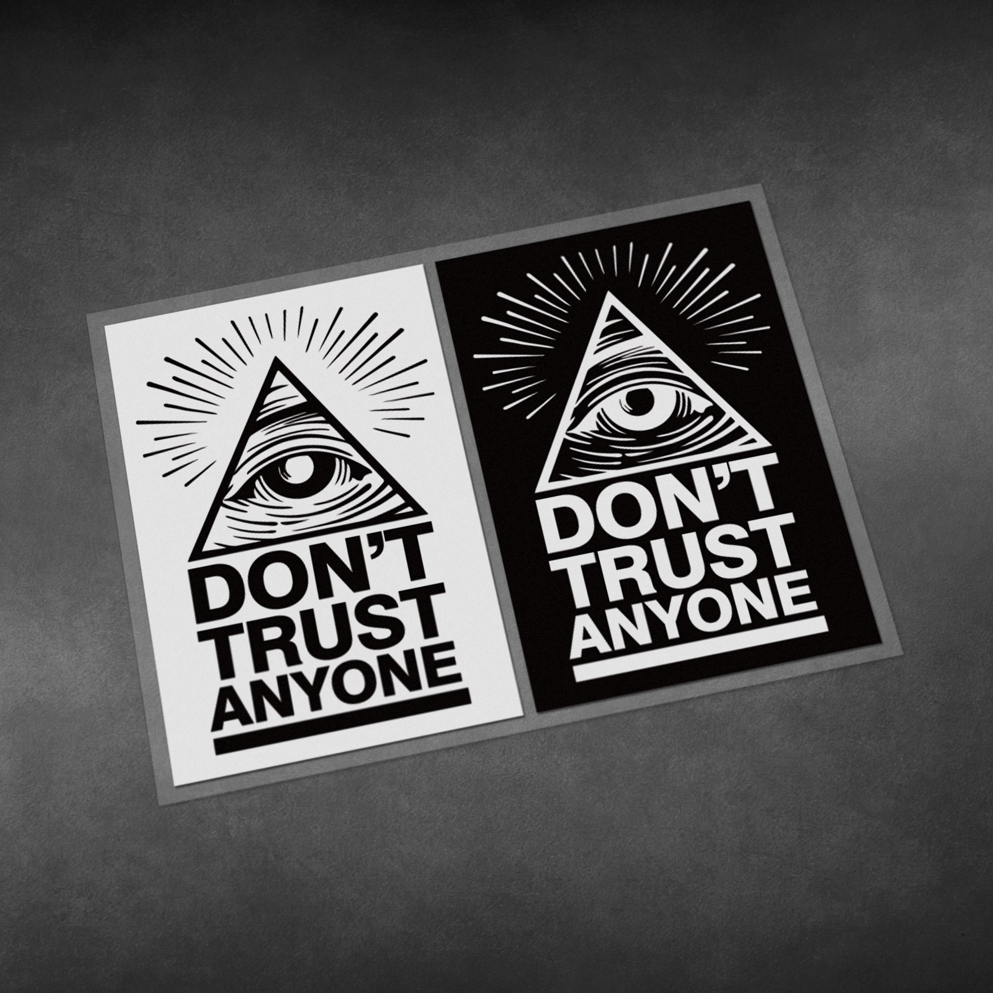 Motorcycle Car Stickers Don't Trust Anyone Eyes Decals - Etsy