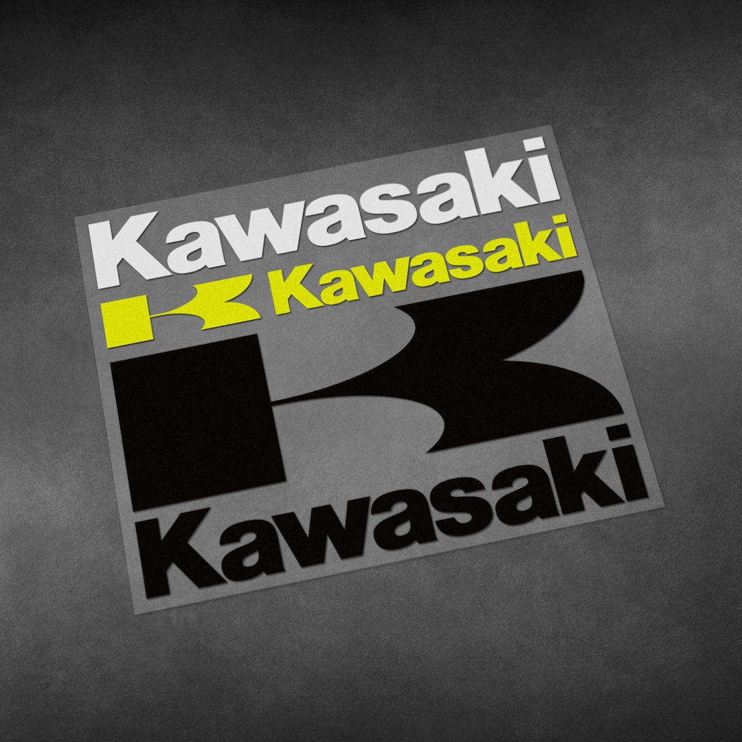 Motorcycle Car High Quality Stickers Kawasaki Racing Team Decals Vinyl ...