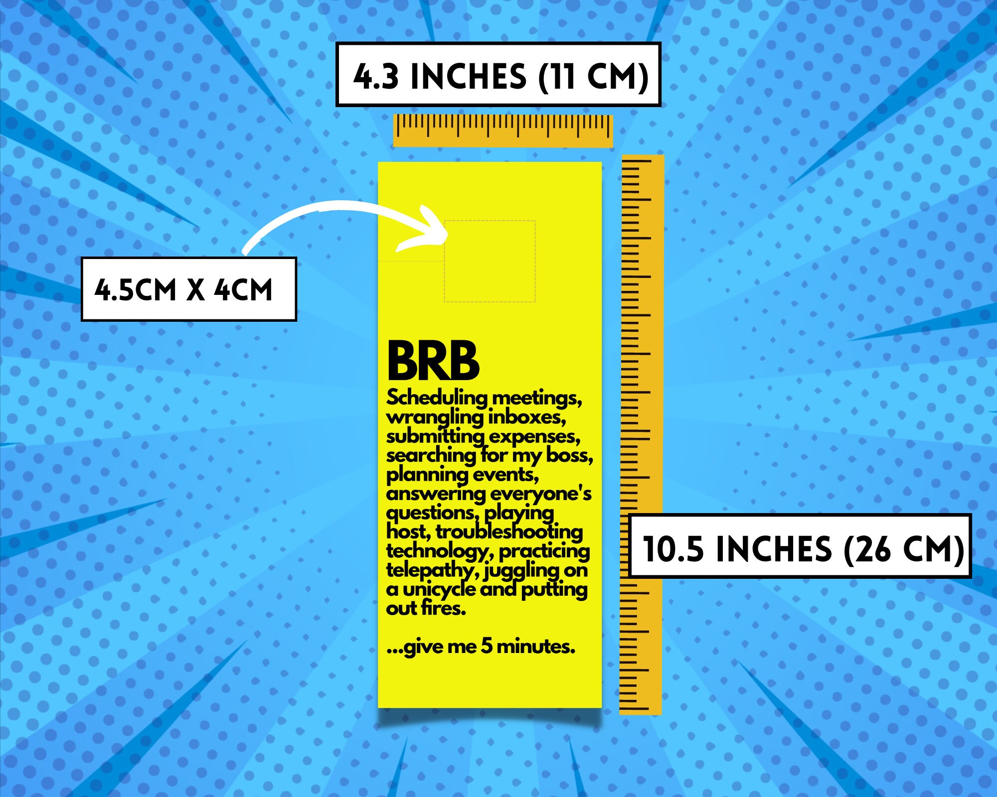 Office Door Hanger Printable BRB Executive & Administrative Assistants ...