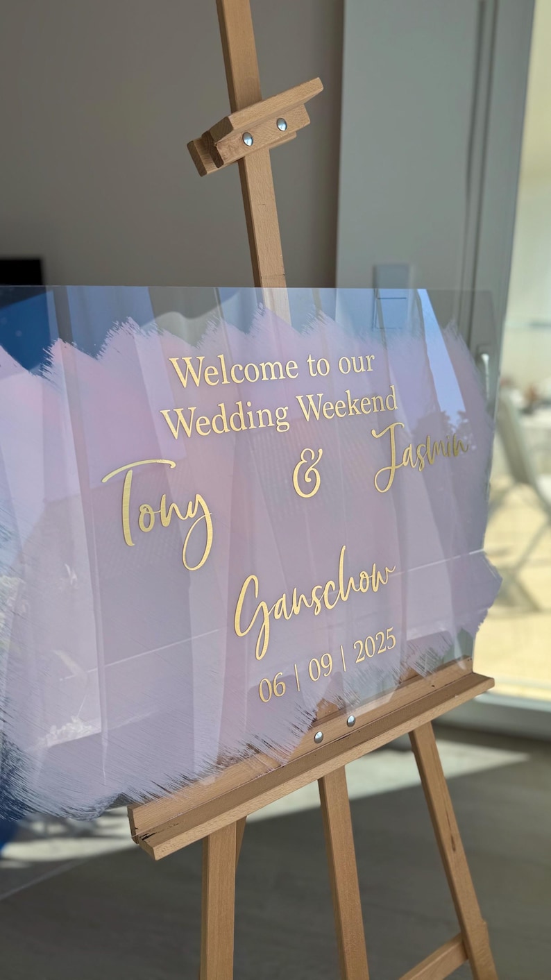 Acrylic Welcome Sign | Reception Sign | Reception Board for Dügün, Kina ...