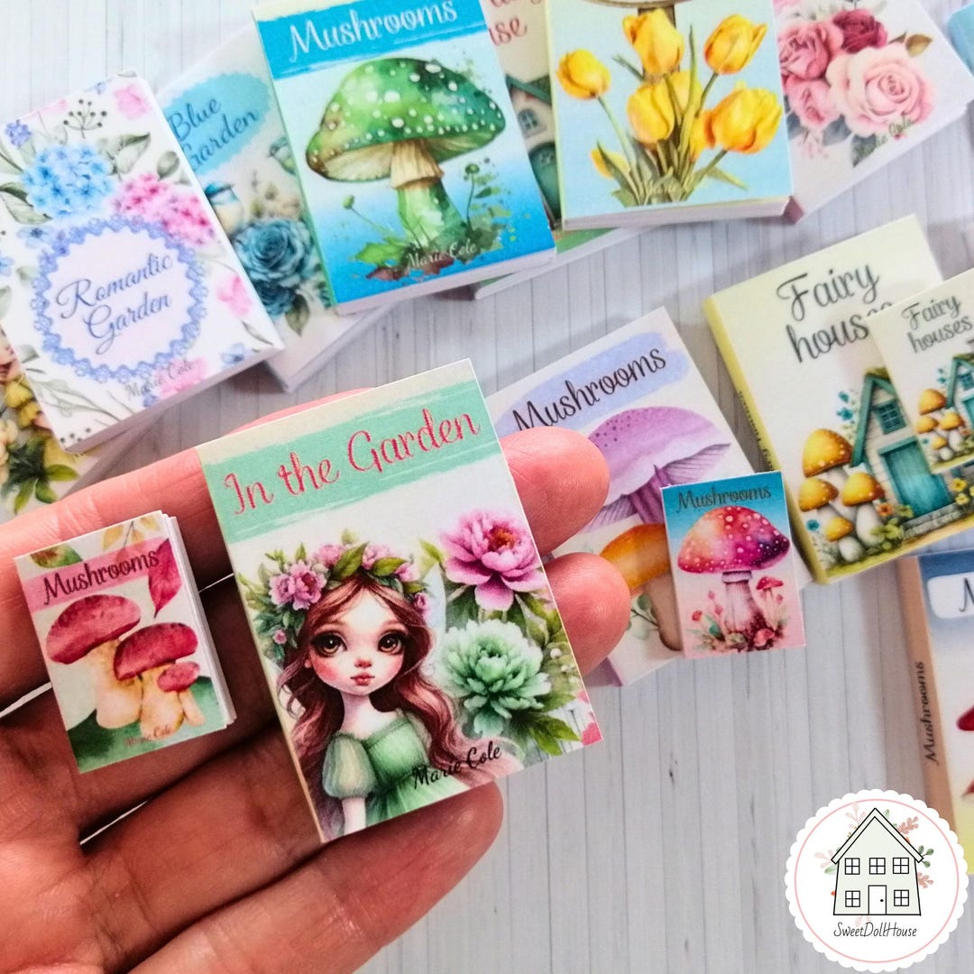 40 Printable Miniature Books Covers, Dollhouse - Etsy