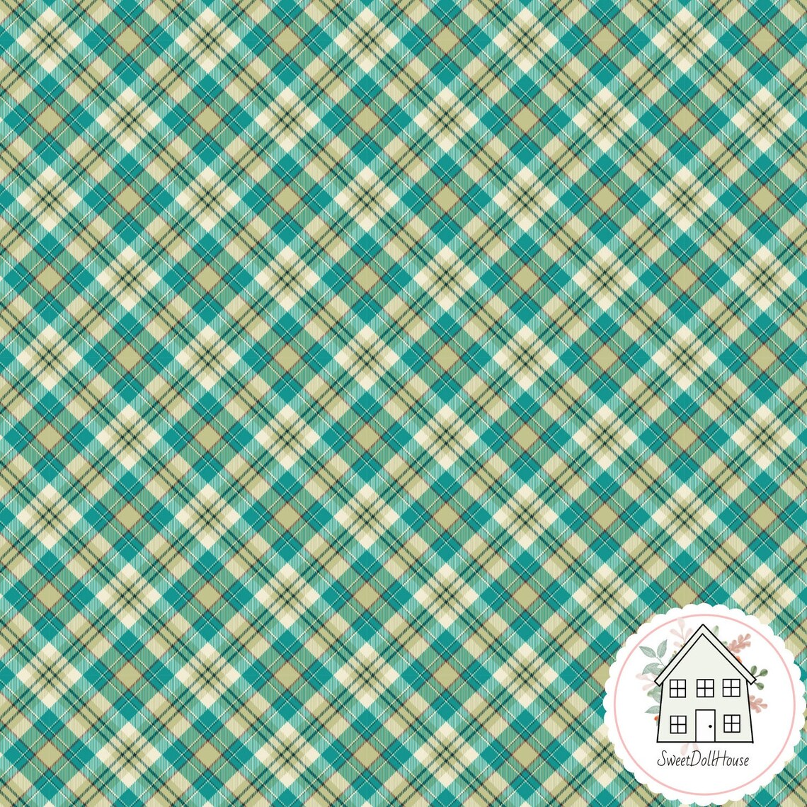 Printable Dollhouse Wallpaper A4 Digital Download, Miniature 1:12 Scale ...