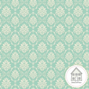 Dollhouse Wallpaper 1:12 Scale Printable Digital Download, Damask ...