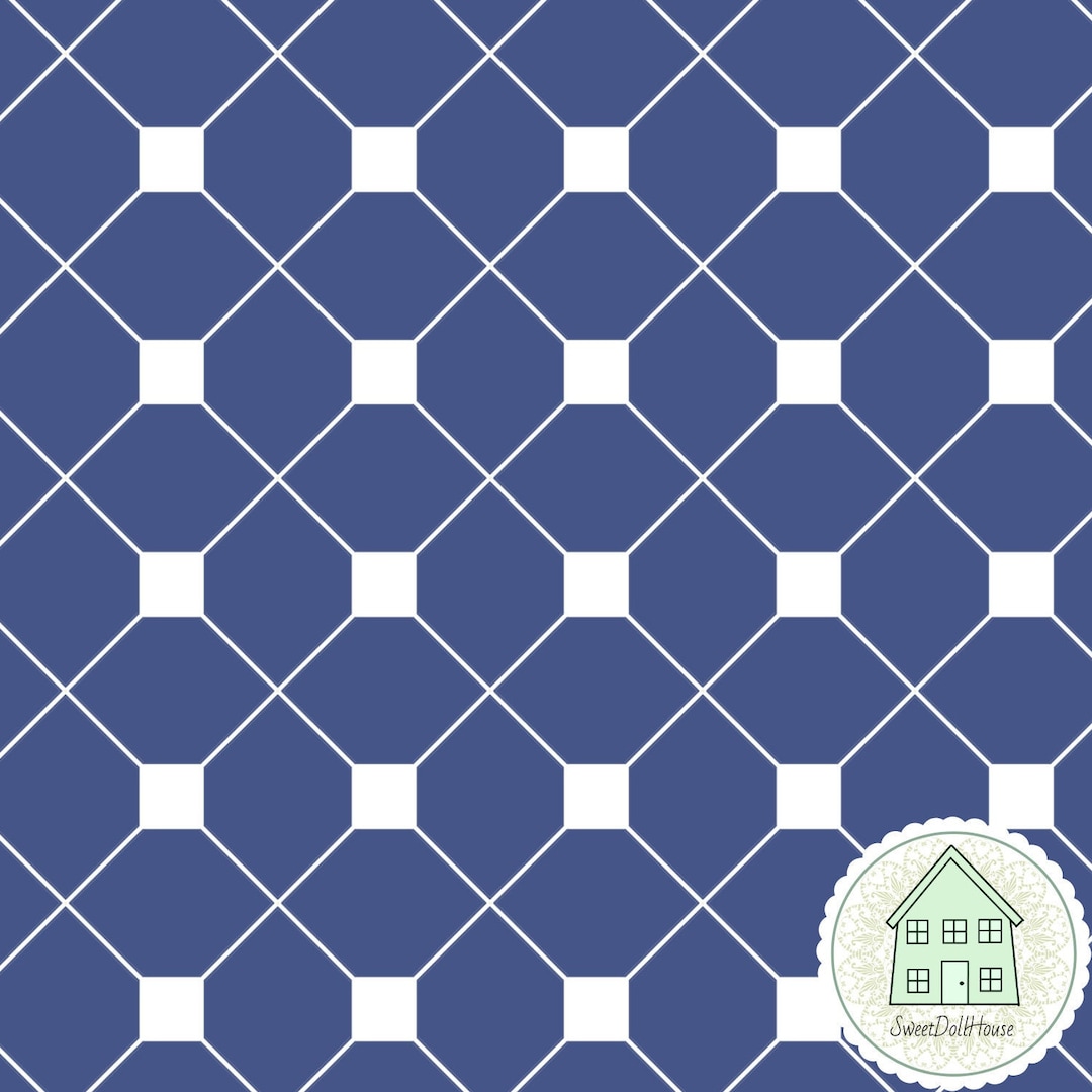 Printable Dollhouse Wallpaper A4 Digital Download, Miniature 1:12 Scale ...