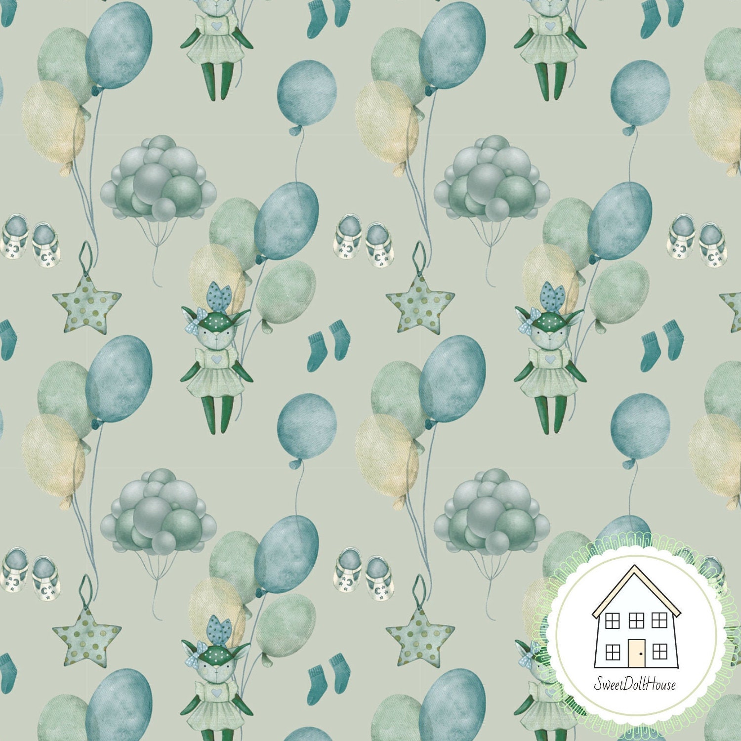 Printable Dollhouse Wallpaper A4 Digital Download, Miniature 1:12 Scale ...