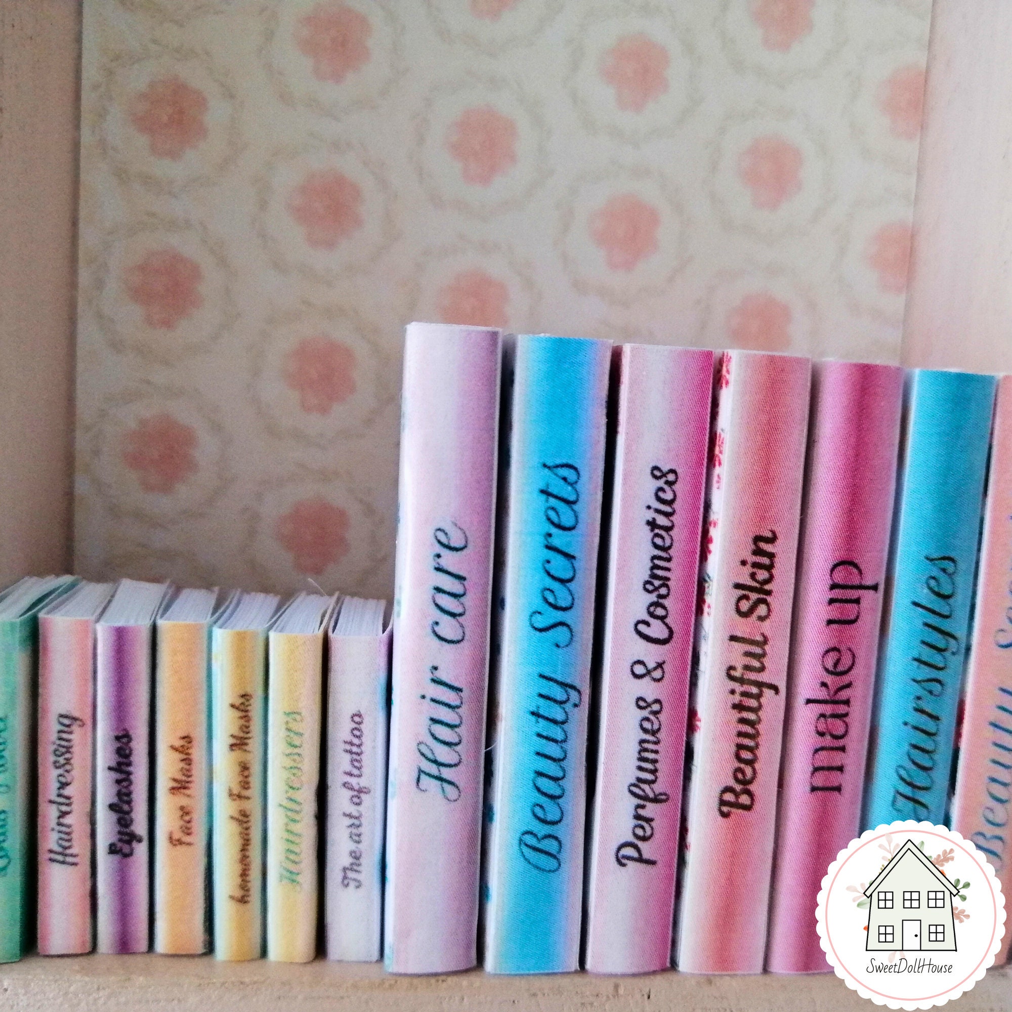 40 Printable Miniature Books Covers, Dollhouse, Beauty and Esthetics - Etsy