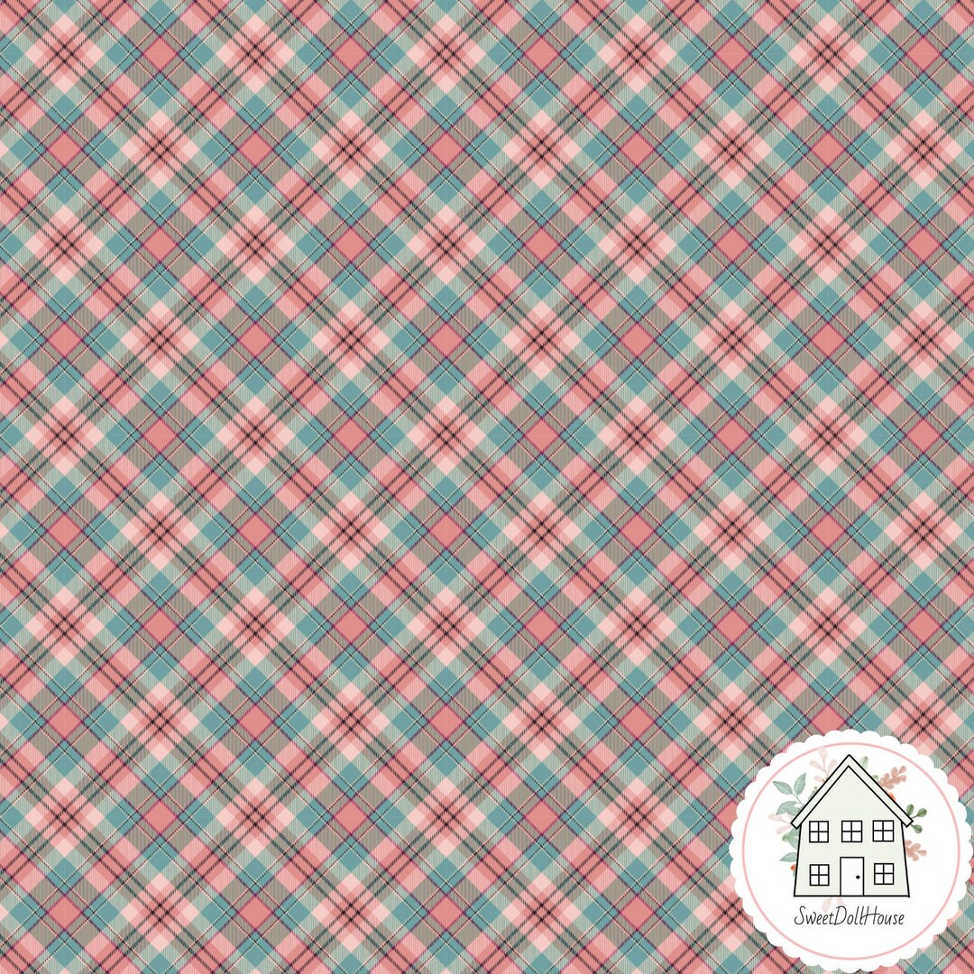 Printable Dollhouse Wallpaper A4 Digital Download, Miniature 1:12 Scale ...