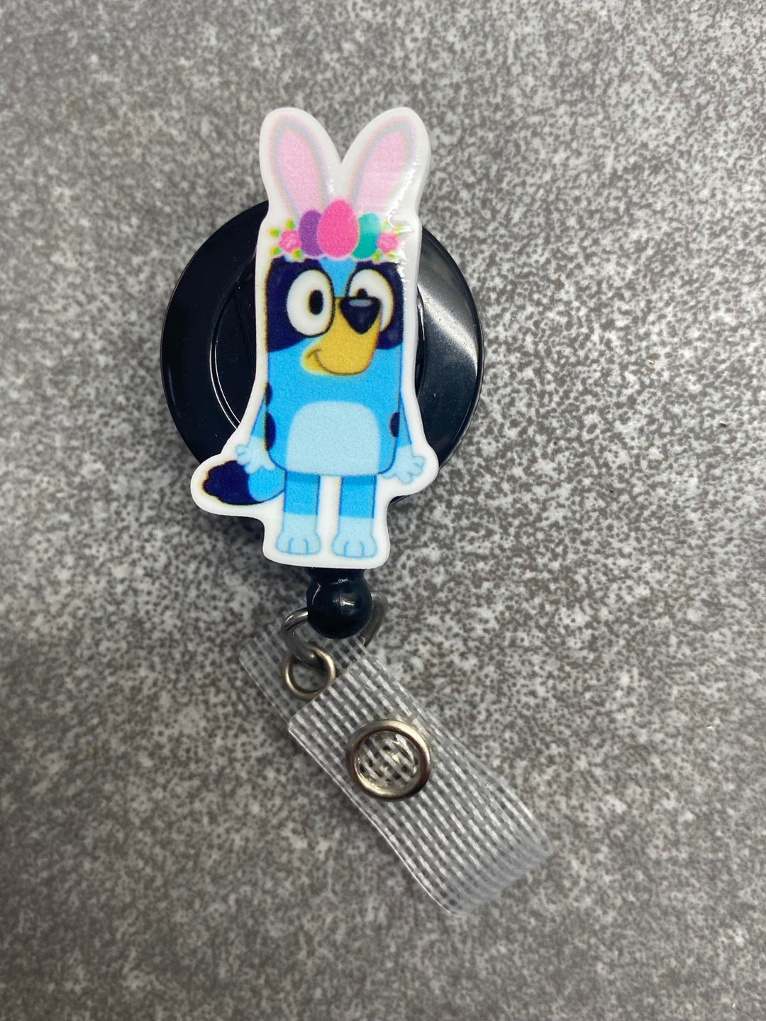 Bluey Easter Retractable ID Badge Reel With Belt Clip - Etsy New Zealand