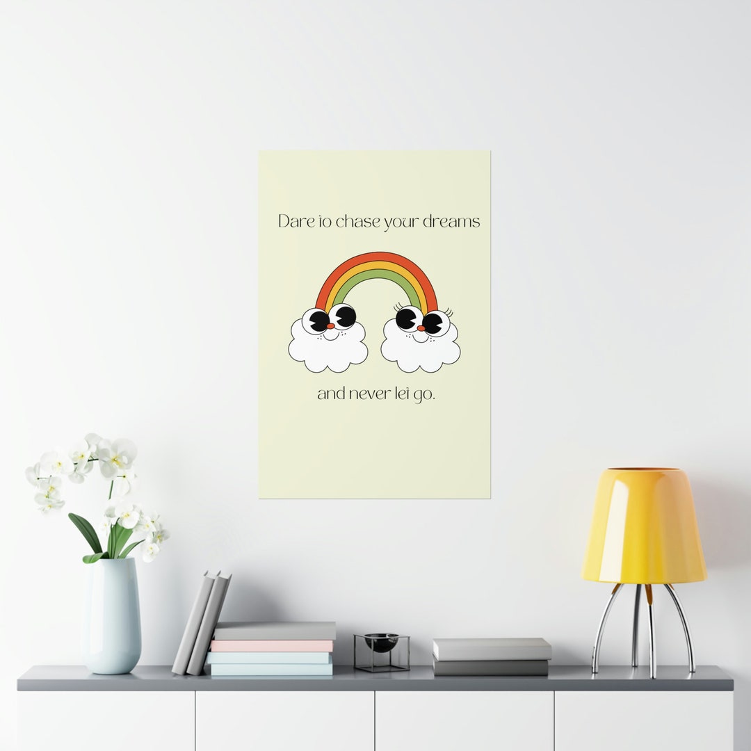 Chase You're Dream Poster for Kids With Passion and Determination - Etsy