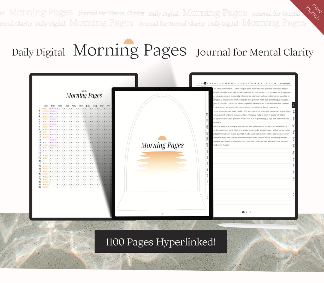 Morning Pages for Mental Clarity Journaldaily Journal Digital 365 Days ...