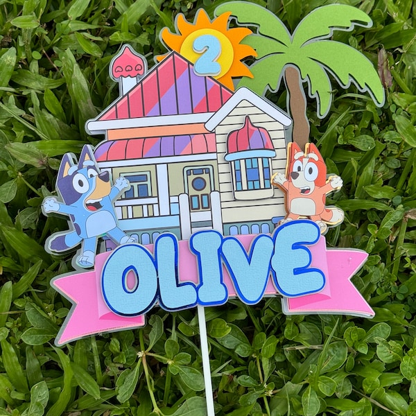 Bluey House Cake Topper - Etsy