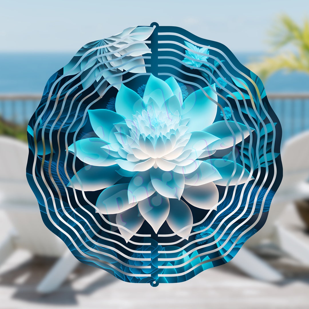 Wind Spinner PNG, 3D Glowing Wild Flowers, Instant Digital Download PNG ...