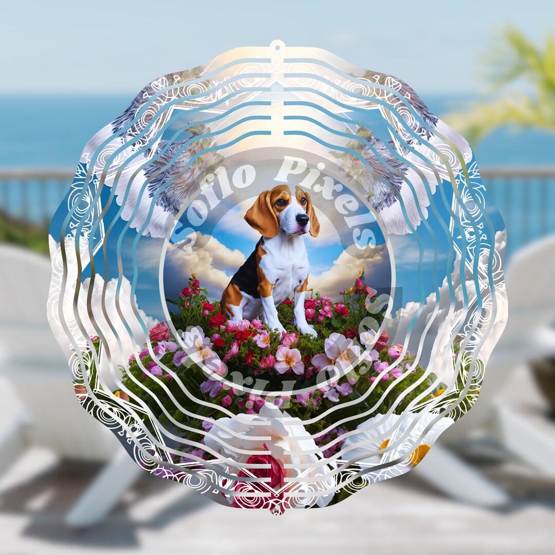 Wind Spinner PNG Beagle Angel in Heaven Instant Digital - Etsy UK