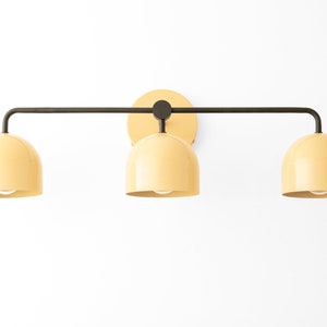 3 Bulb Vanity Light - Multicolored - Colored Wall Light - Bathroom ...