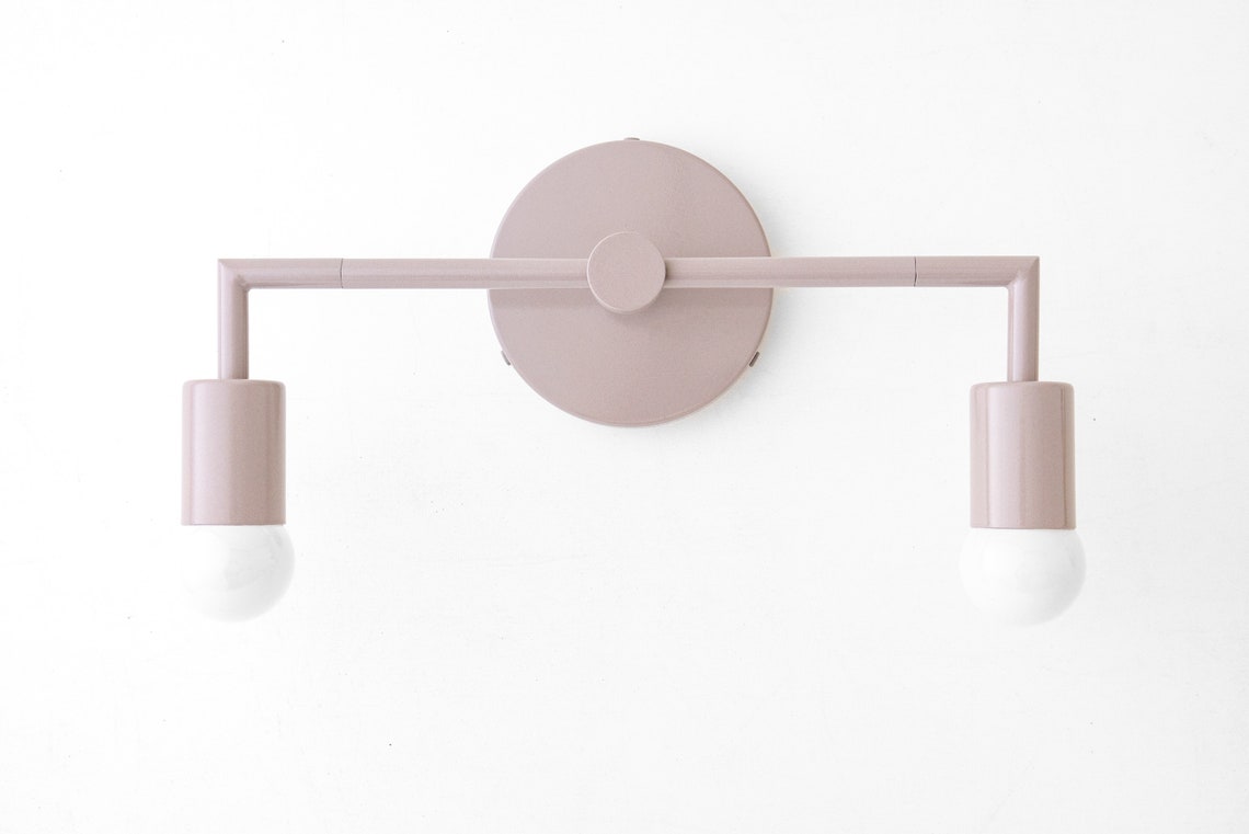 Colored Wall Light - Purple Sconce - Colored Vanity - Boho Lighting ...