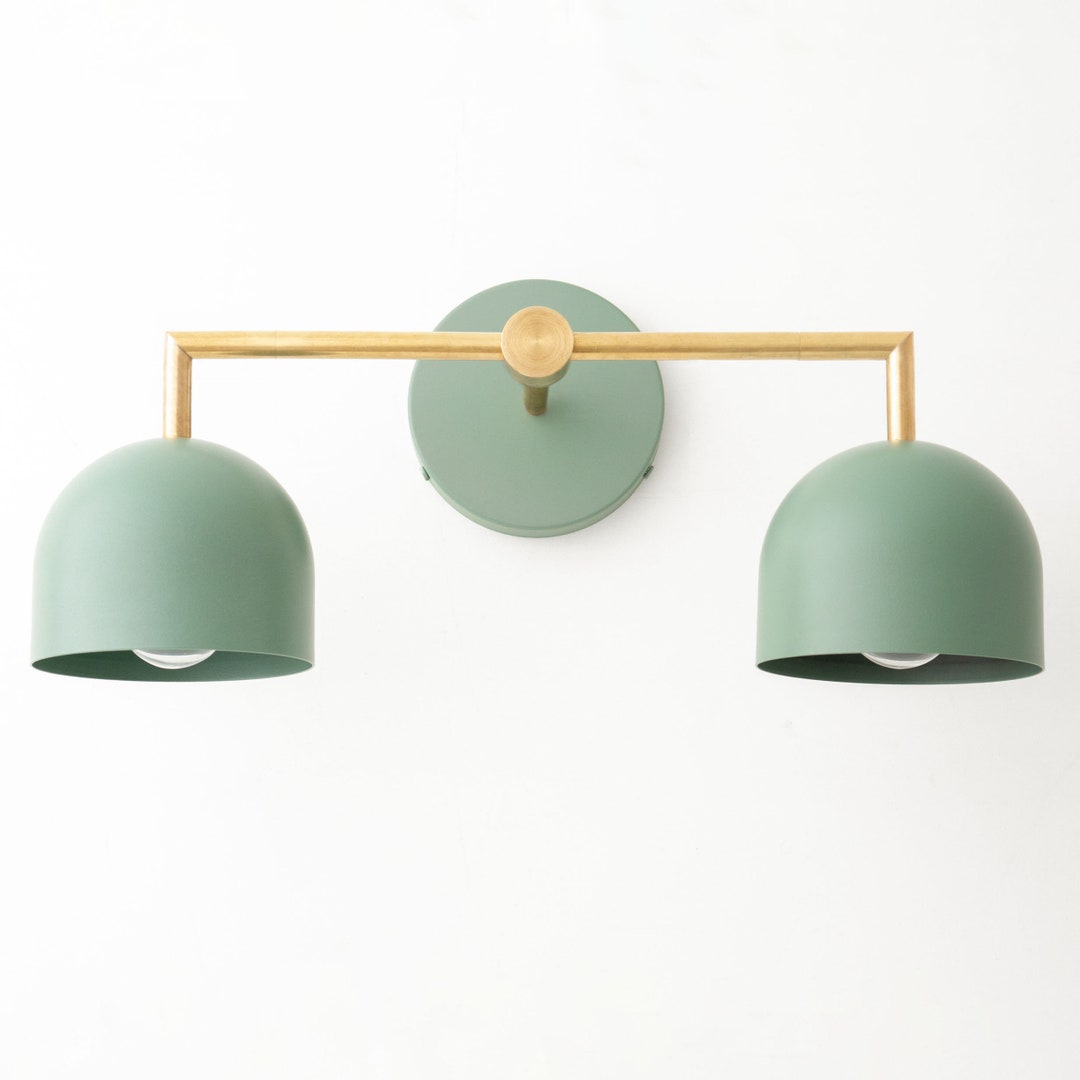 Colored Vanity Light - Colorful Lighting - Brass Lighting - Modern Wall ...