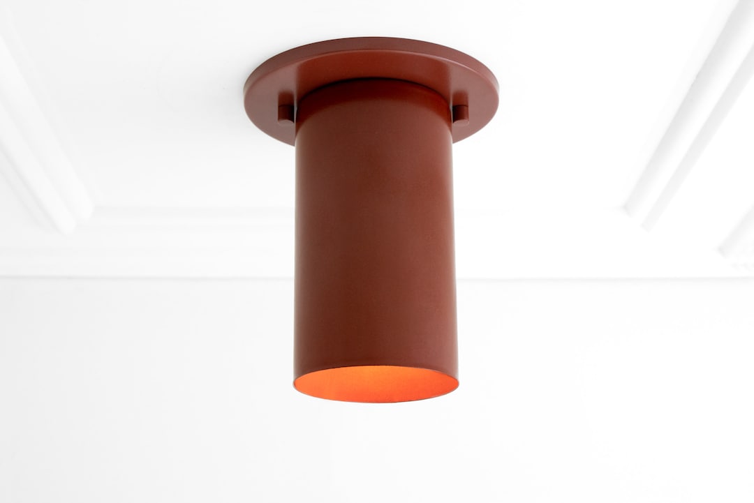 Kitchen Lighting - Red Ceiling Light - Cylinder Light - Colorful ...
