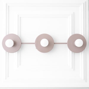Eccentric Lighting Mauve Sconce 3 Light Vanity Above Mirror Light Wall ...