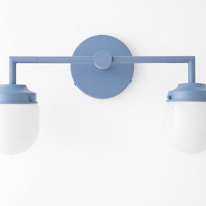 Beach House Lighting - Blue Vanity Light - Blue Sconce - Bathroom Light ...