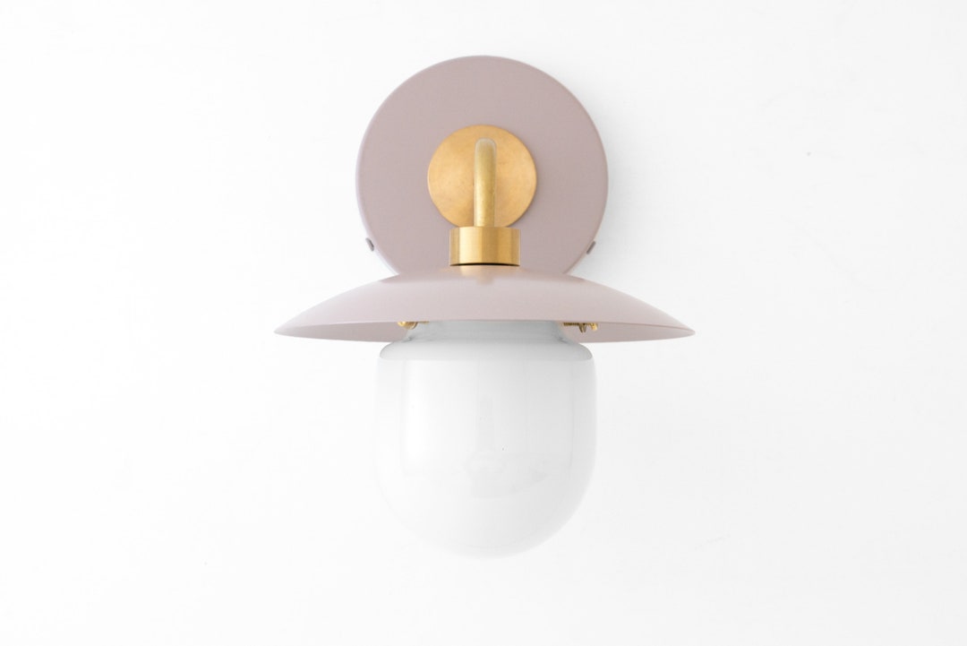 Mauve Sconce - Wall Sconce Light - Brass Lighting - Boho Lighting ...