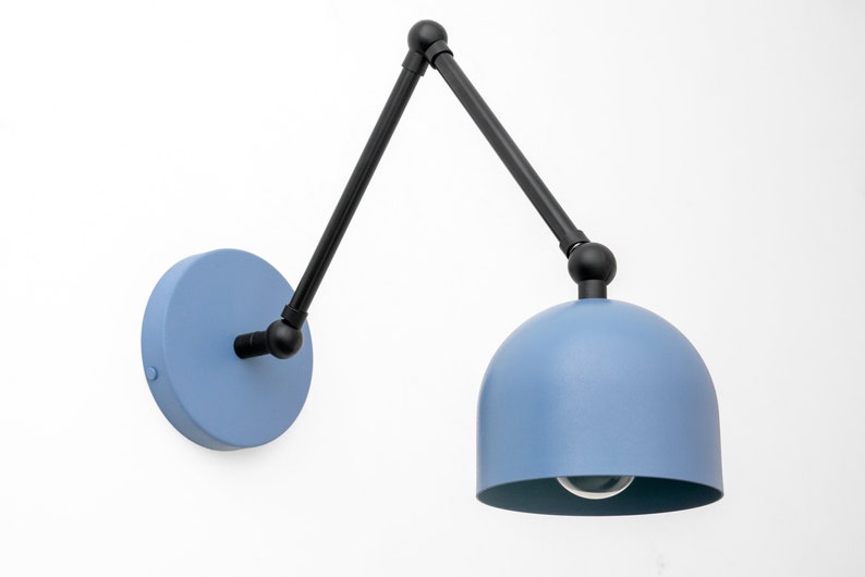Articulating Sconce - Black Sconce - Colored Wall Light - Modern Wall ...