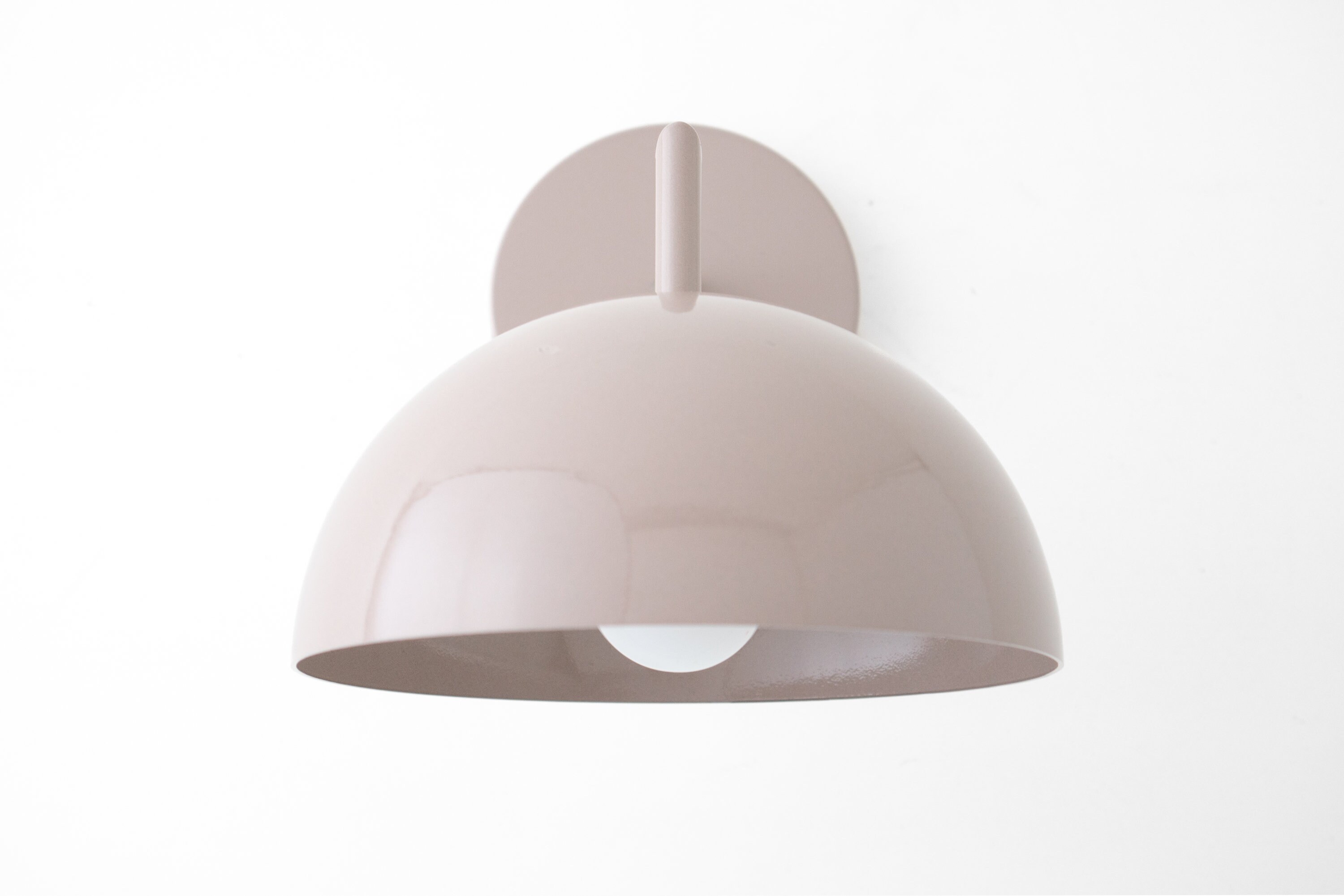 Dome Wall Sconce - Mauve Dome Light - Boho Lighting - Purple Wall Light ...