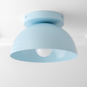 Blue Ceiling Light - 8in Dome Lighting - Decorative Lighting - Light ...