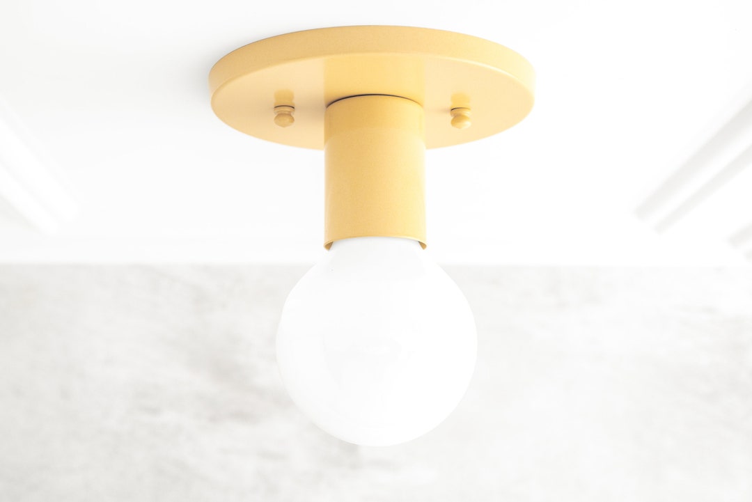 Yellow Ceiling Light - Colorful Lighting - Minimalist Lighting - Happy ...